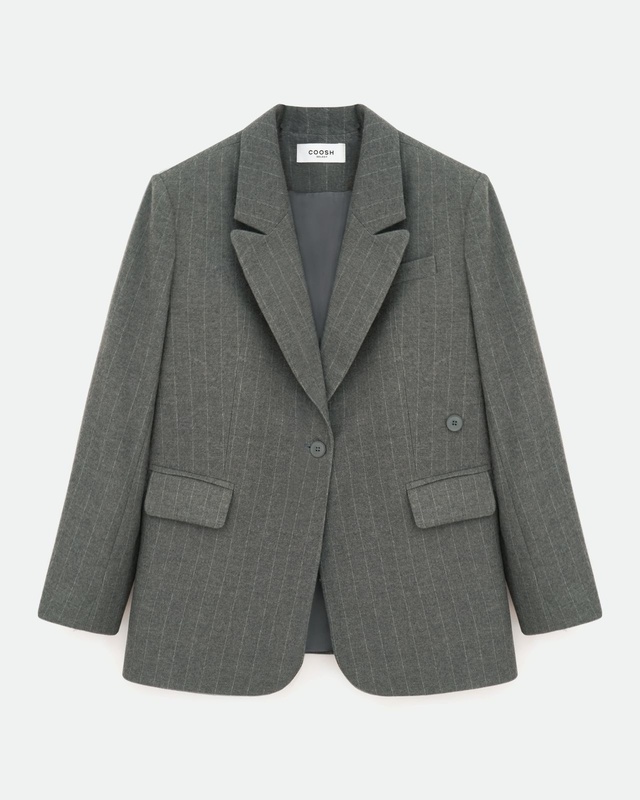 Striped Wool Transformer Blazer JIL - Graphite | COOSH