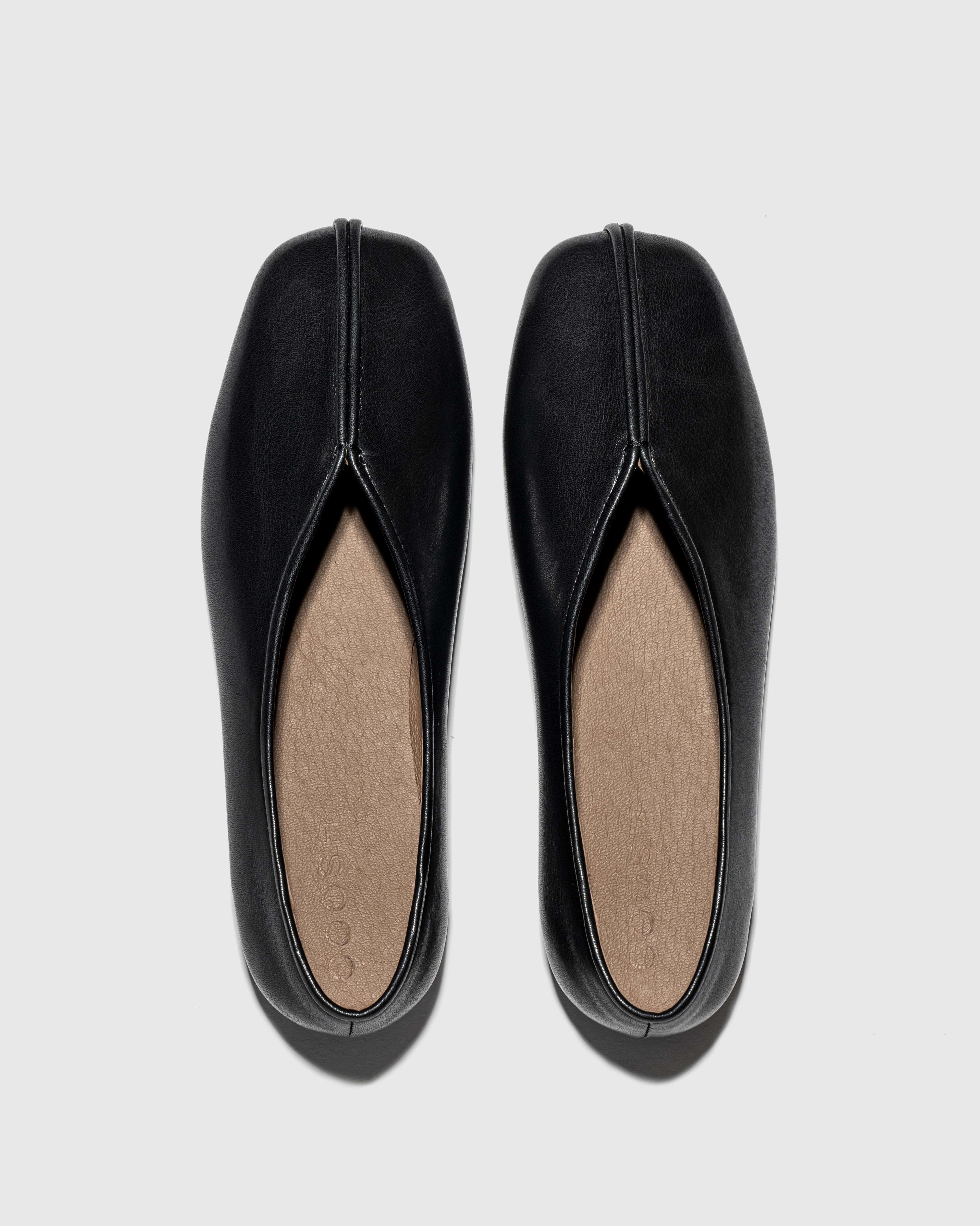 Square Toe Ballet Flats CALLA - Black | COOSH