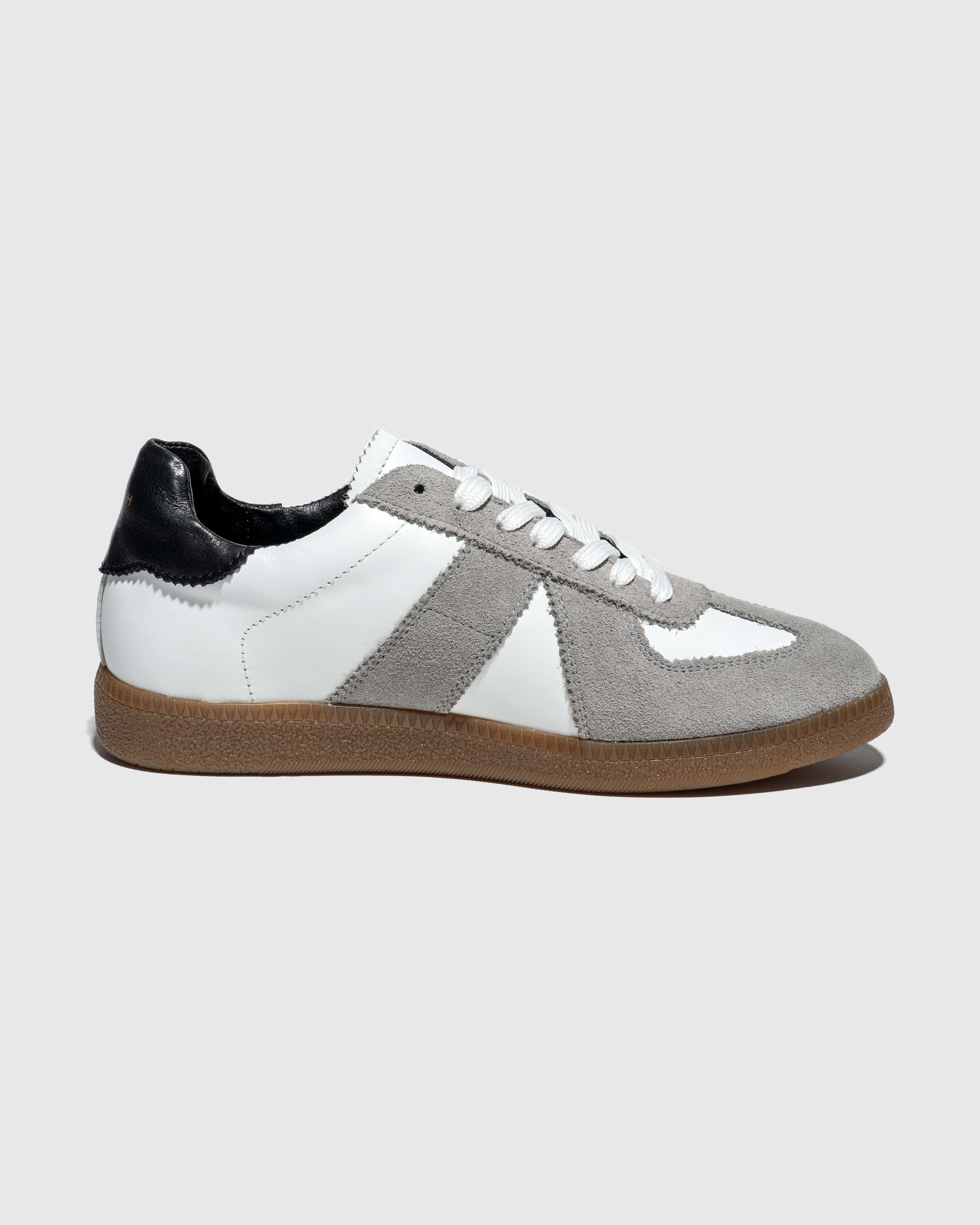VERSA Sneakers with Suede Inserts - White | COOSH
