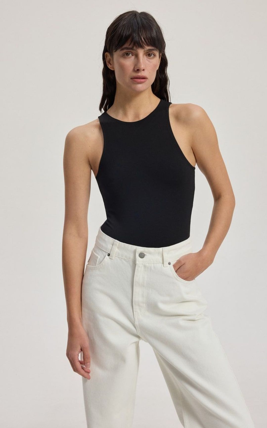 Wool Blend Striped Pants JIL - Graphite | COOSH