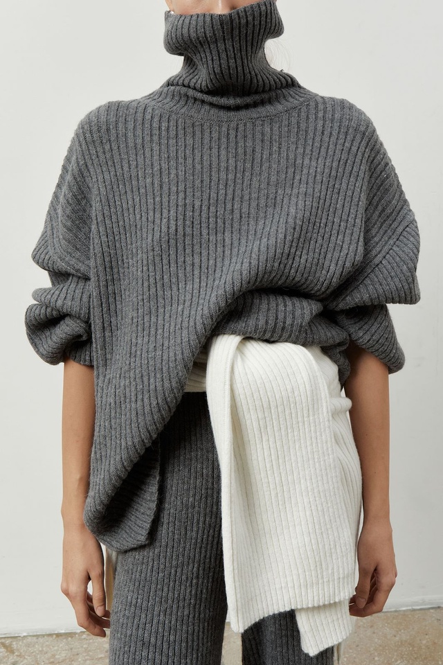 COZY Wool Set with Sweater and Pants - Graphite | COOSH