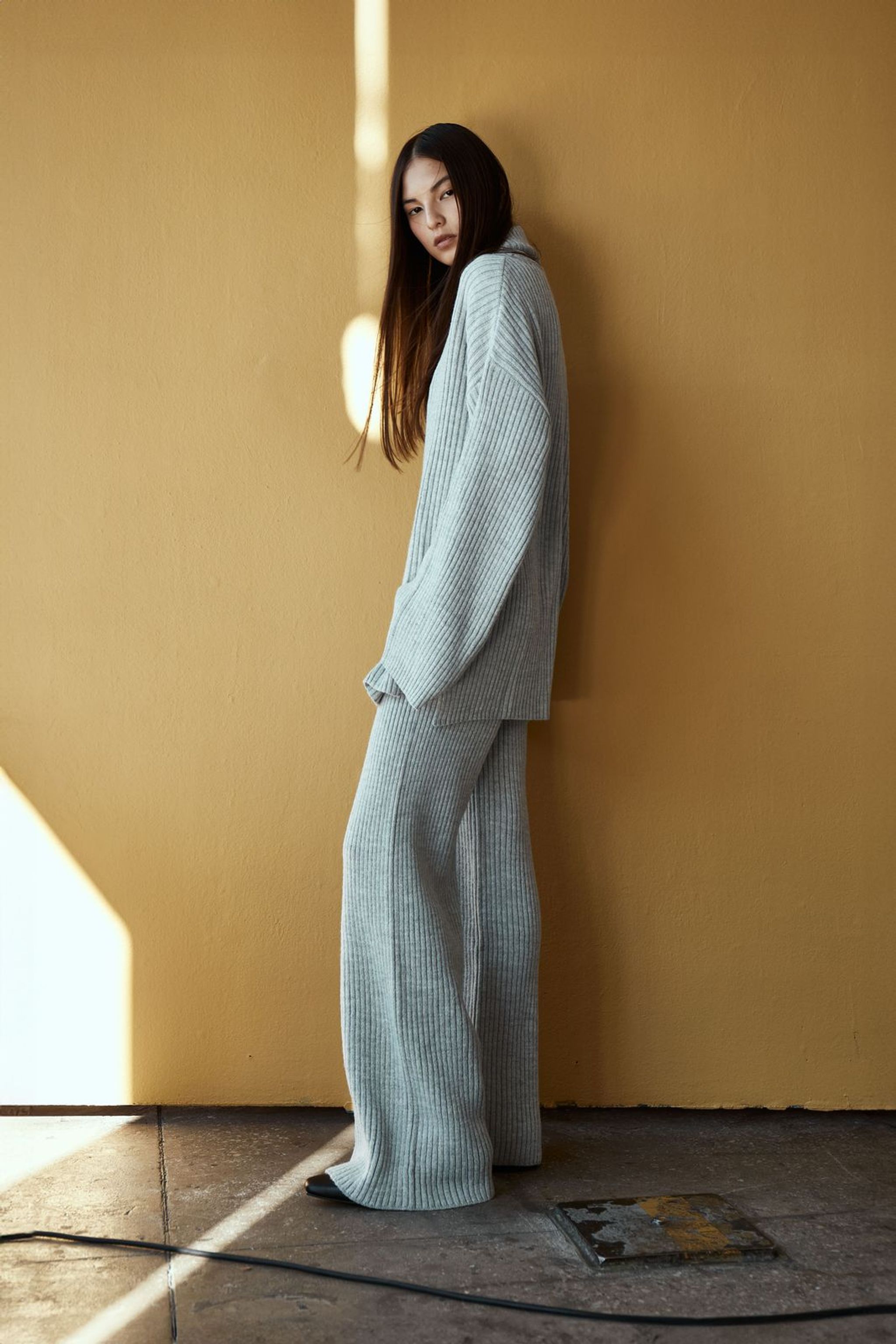 LILAH Knitted Braided Suit - Grey | COOSH