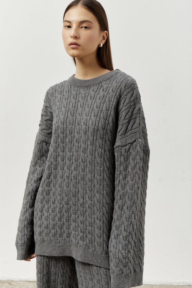 LILAH Knitted Braided Suit - Graphite | COOSH