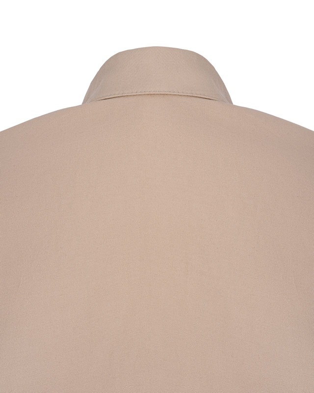 Cropped Jacket with Chest Pockets - Beige | COOSH