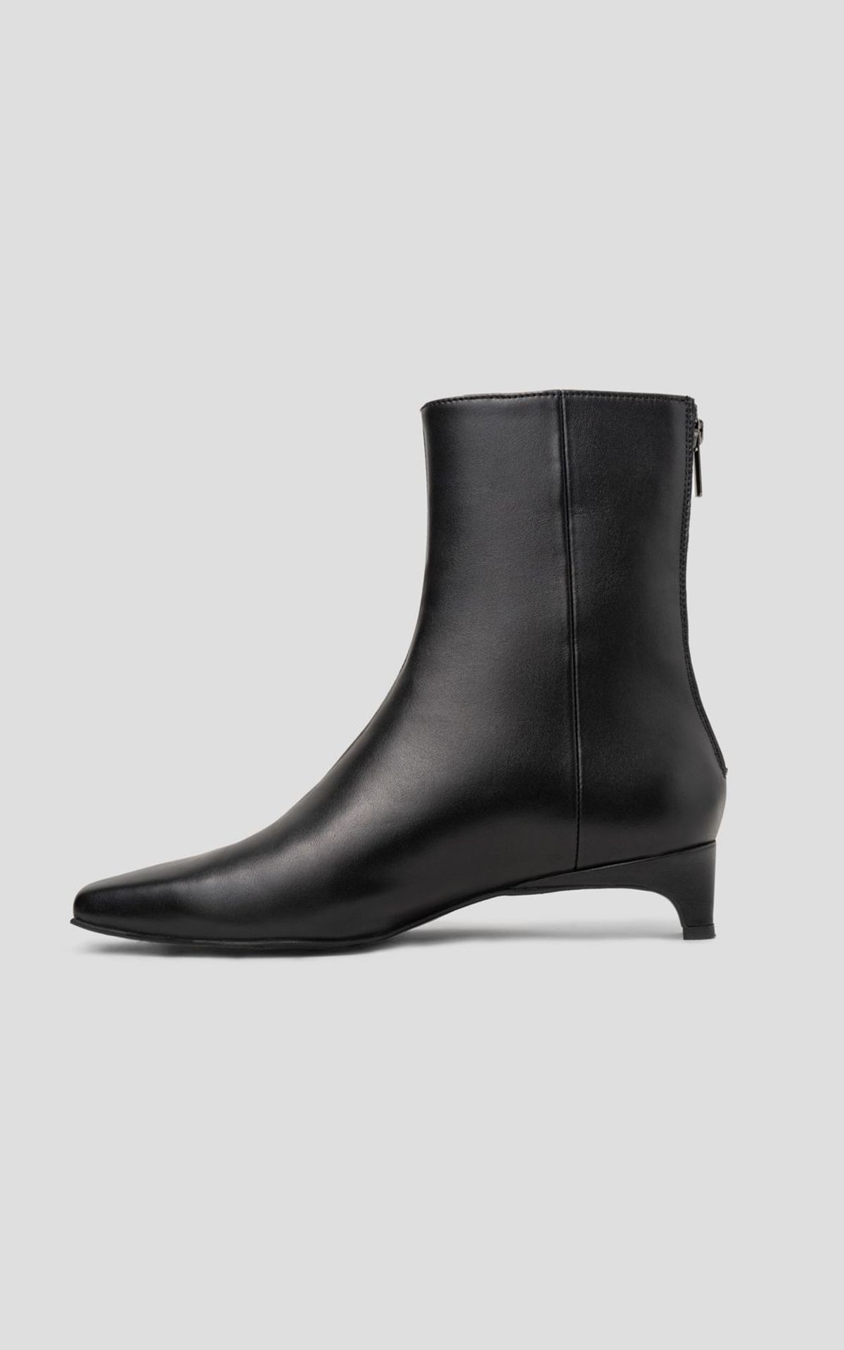 Leather Ankle Boots THÈA - Black | COOSH