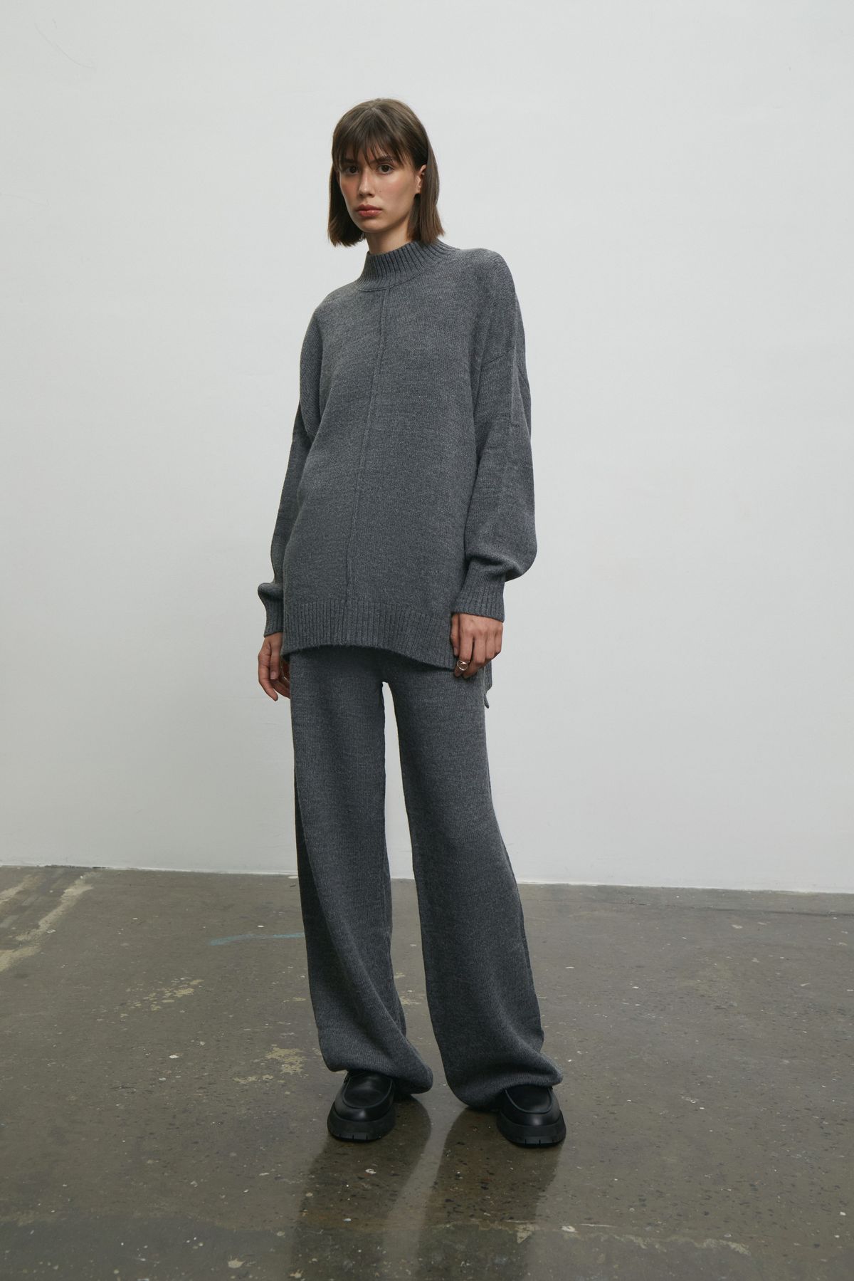 COZY Wool Set with Sweater and Pants - Graphite | COOSH