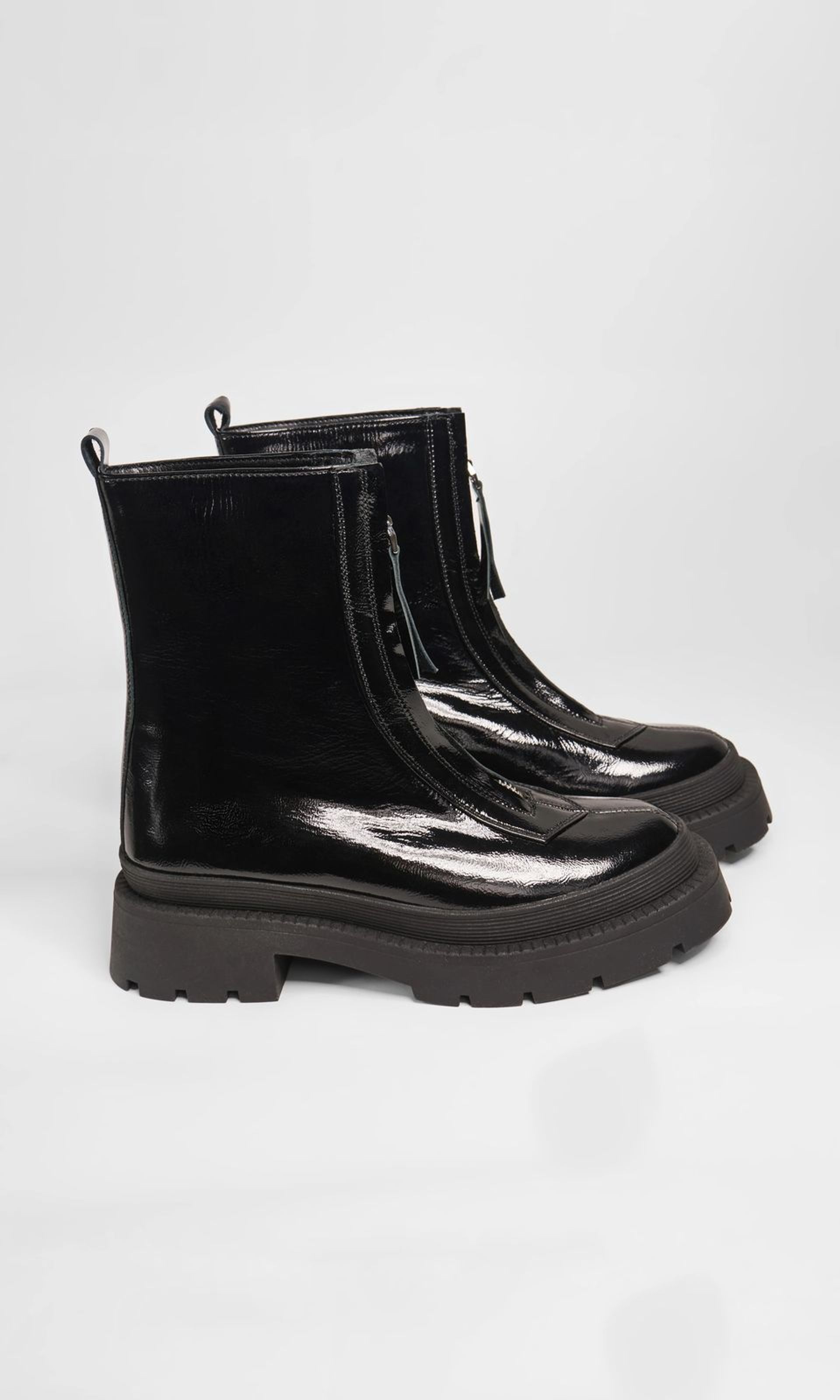 Leather Ankle Boots THÈA - Black | COOSH