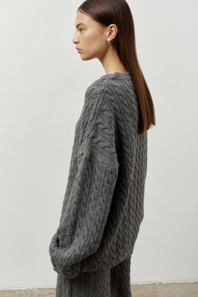 LILAH Knitted Braided Suit - Graphite | COOSH